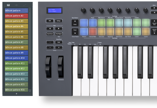 FLkey: Patterns Mode – Novation